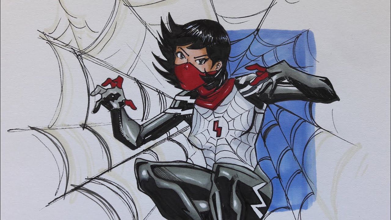 Drawing Silk - Marvel Comics Spider-man - YouTube