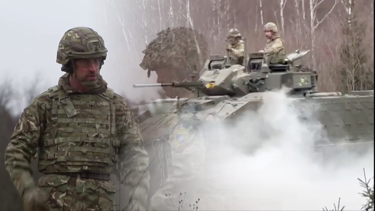 Prince William rides in tank during Estonia visit - YouTube