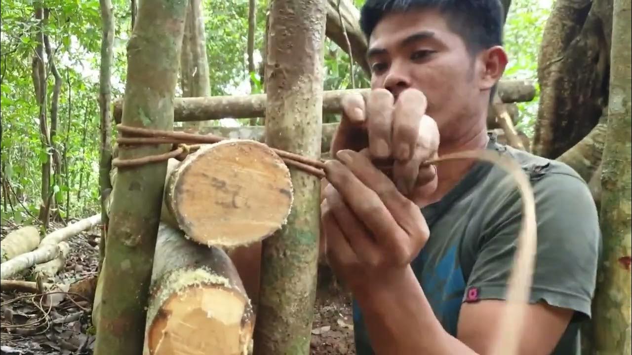 Solo camping, Camping dibawah pohon besar, Uji nyali di tengah hutan - YouTube