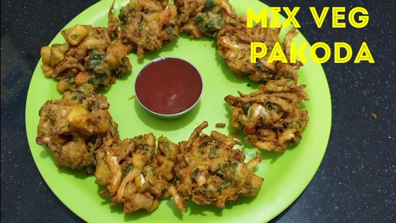 Mix Veg Pakoda | मिक्स वेज भजी - YouTube