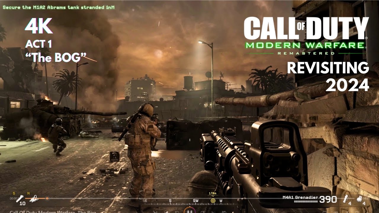 Call Of Duty Modern Warfare (Series) Remastered Walkthrough ACT 1 Mission 3 4K Max settings ...