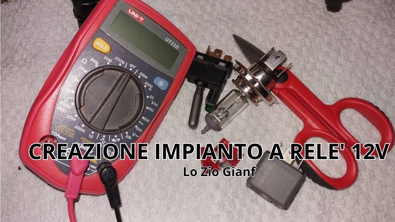 COME REALIZZARE IMPIANTO RELE' AUTO (FARI PANDA) - YouTube