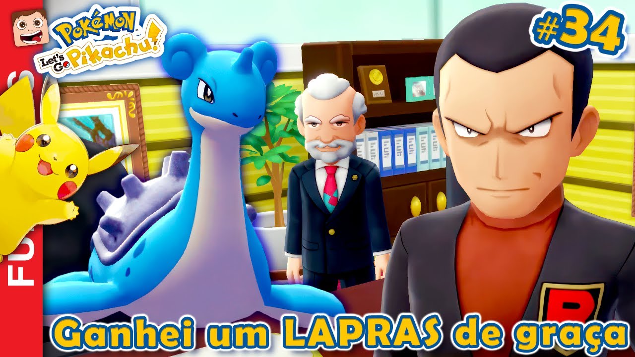 Pokémon: Let's Go #34 ⚡️ Veja como ganhar um LAPRAS de GRAÇA! E ...