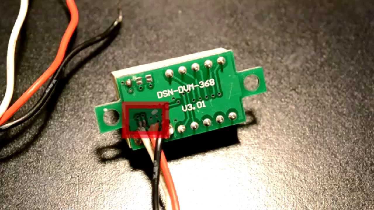 Ebay voltmeter mod - YouTube