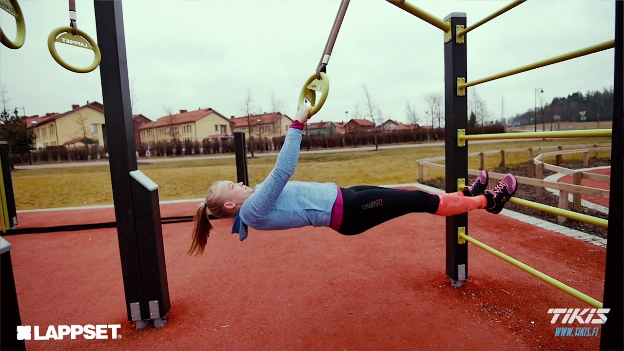 Reverse rowing pull up - YouTube