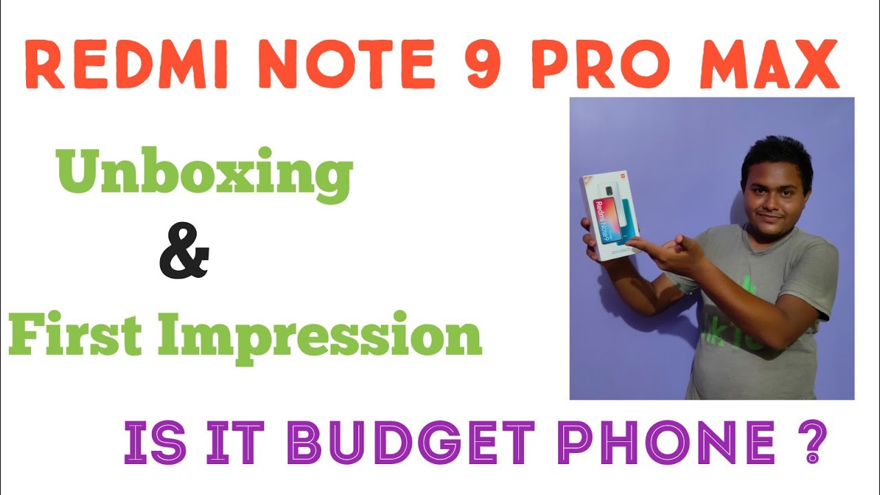 Redmi Note 9 pro max unboxing and review | Redmi Note 9 pro max ...
