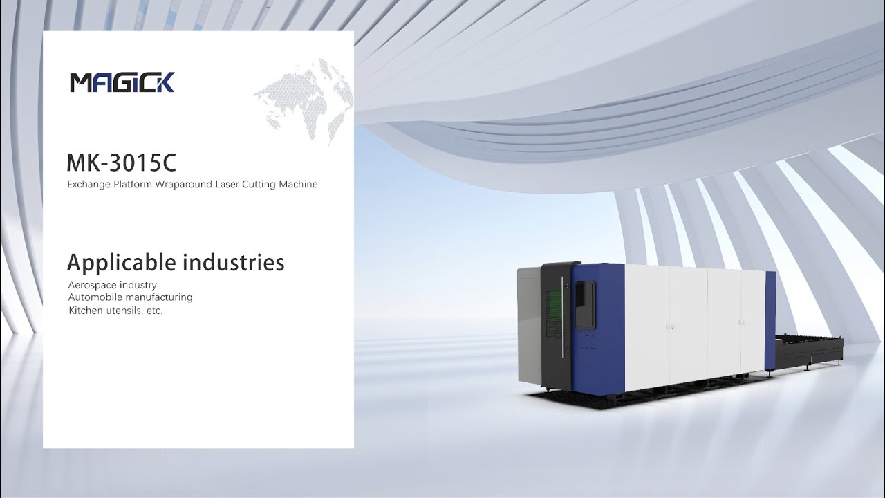 MK-3015C large surround laser cutting machine - YouTube