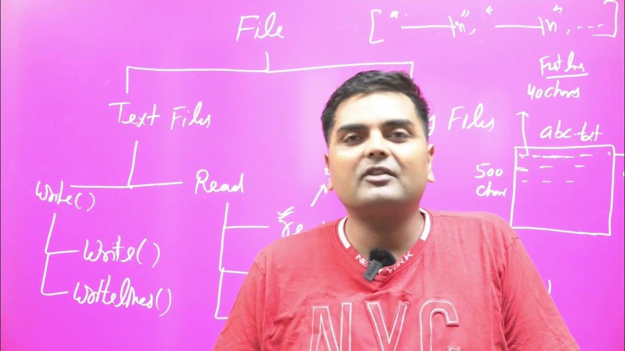 File Handling In Python Read And Write Text File Binary File Python Tutorial Youtube