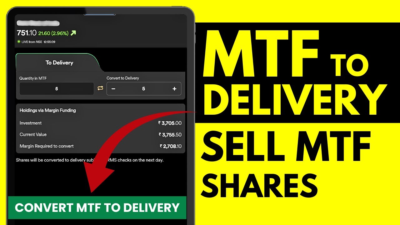 How to Convert MTF to Delivery or Sell MTF Shares? - YouTube