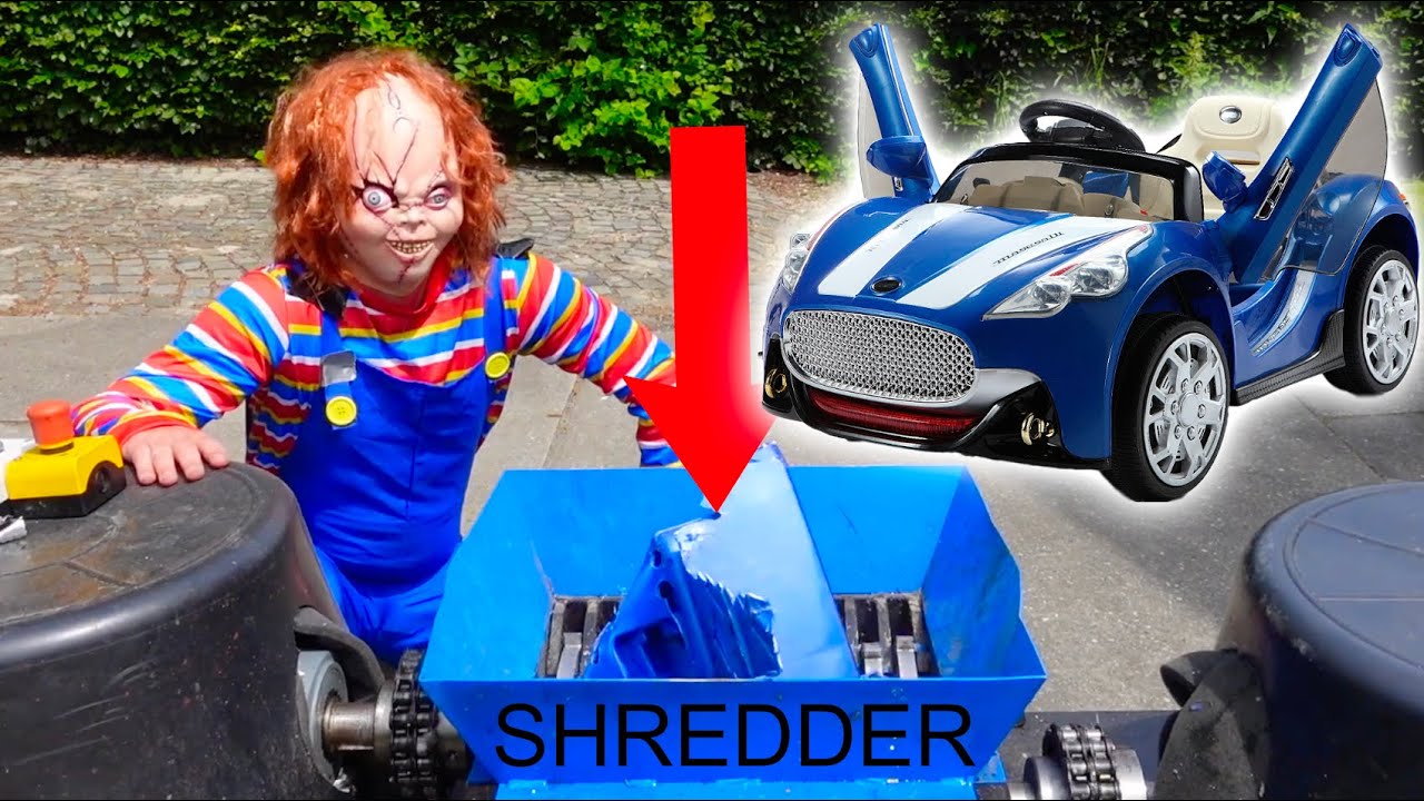 SHREDDER VS KIDS CAR Ft. CHUCKY - YouTube