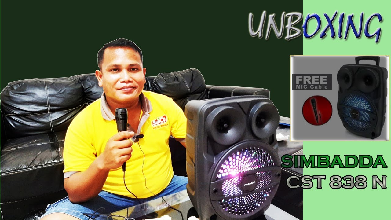 Unboxing speaker SIMBADDA CST 838 N - YouTube
