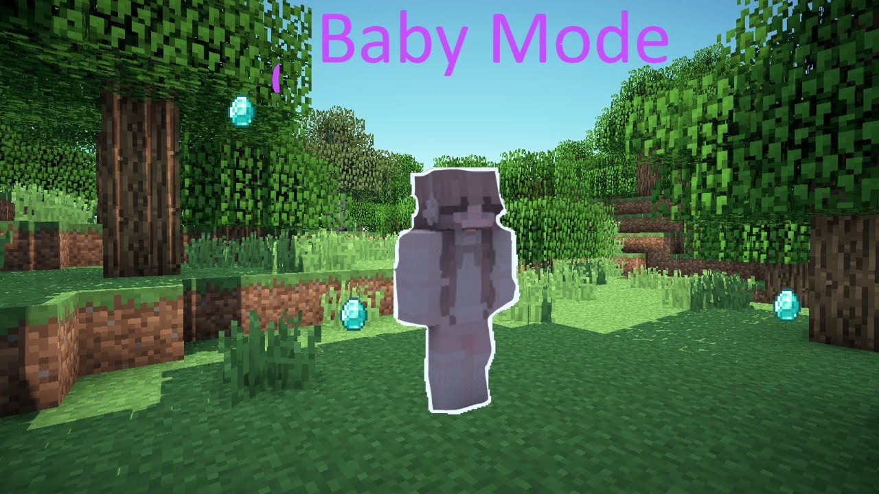 Minecraft im BABY MODE durchspielen! (extrem einfach) - YouTube