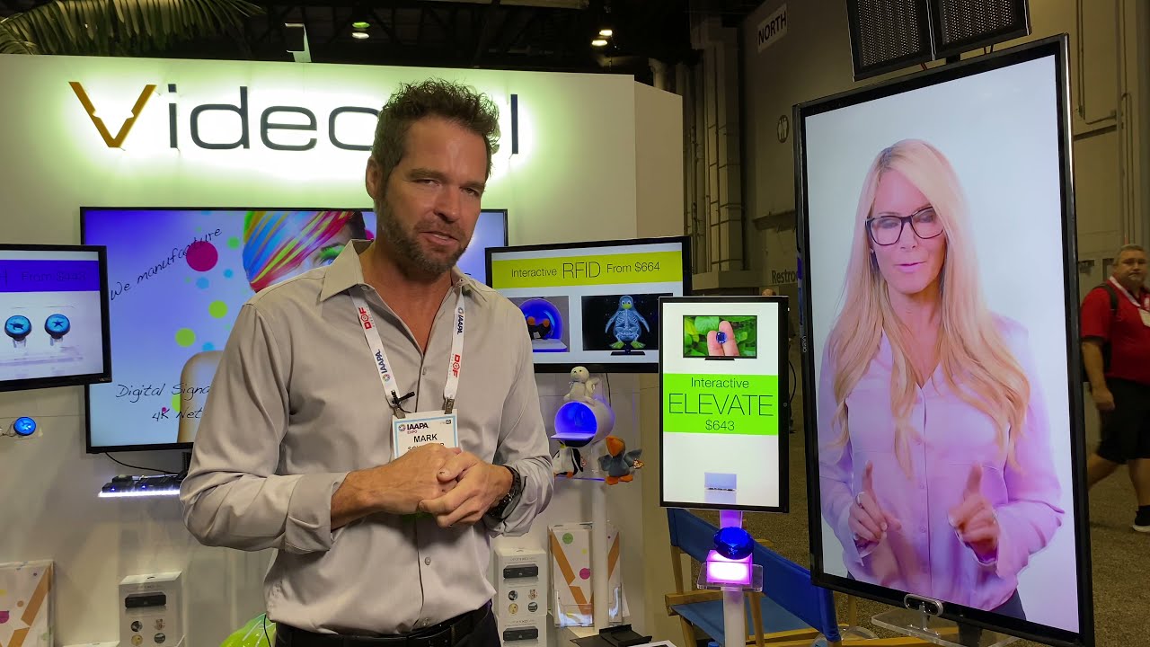 Digital signage solution with a smart sensor that detects the human ...