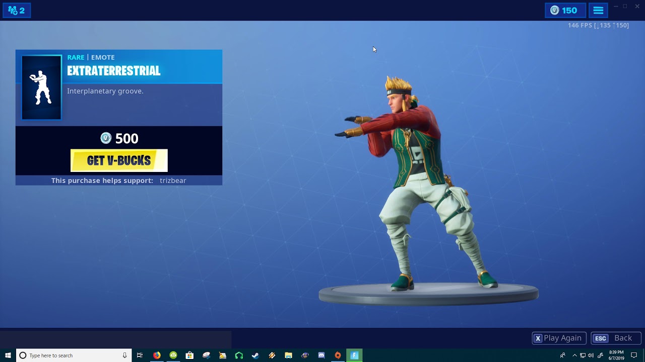 Fortnite - Howard The Alien Emote (LEGIT) - YouTube