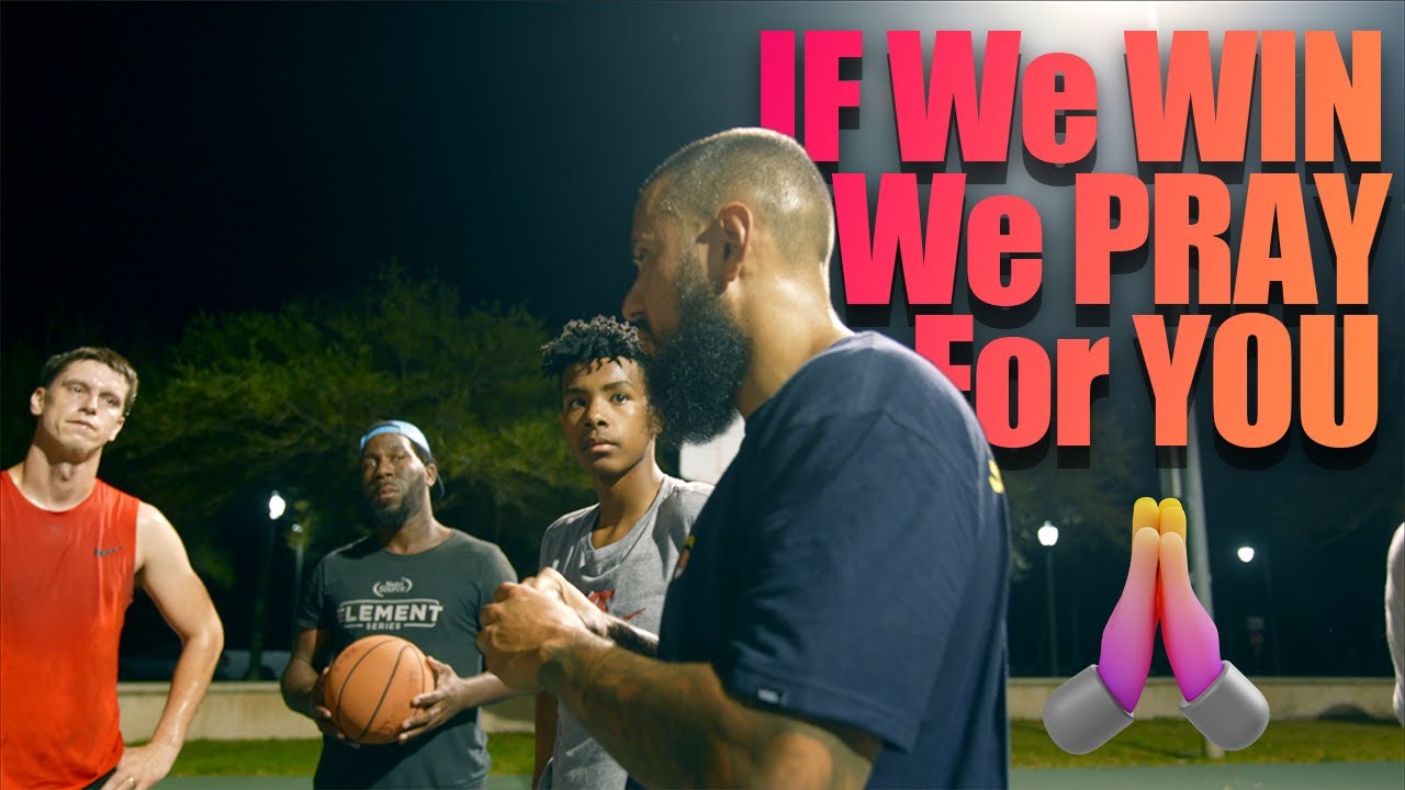 If We Beat You In This Basketball Game, We Get To Pray For You! - YouTube