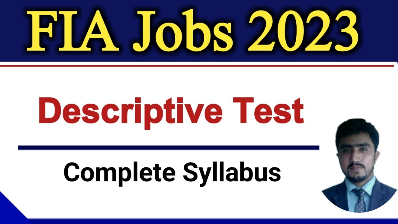 Fia descriptive test syllabus | fia descriptive past paper | CSS MPT ...