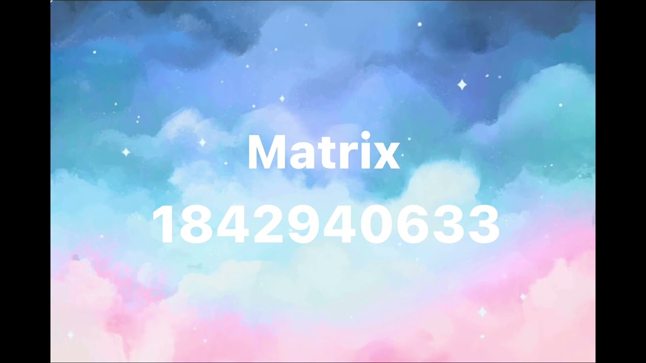 Matrix - Roblox ID Code - YouTube
