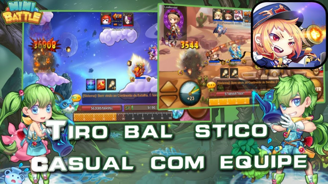 Jogo estilo Gunbound e DDtank para celular New MiniBattle Android ios ...