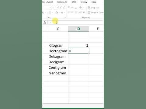 Convert Kilogram into Hectogram in Microsoft Excel #msexcel #hectogram #excel #shorts - YouTube