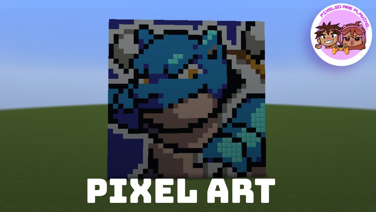 Blastoise - Minecraft ASMR Pixel Art - YouTube
