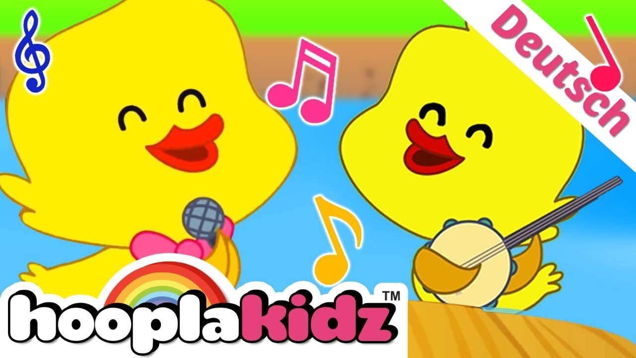 Five Little Ducks (German) | fünf kleine Enten und mehr | HooplaKidz ...