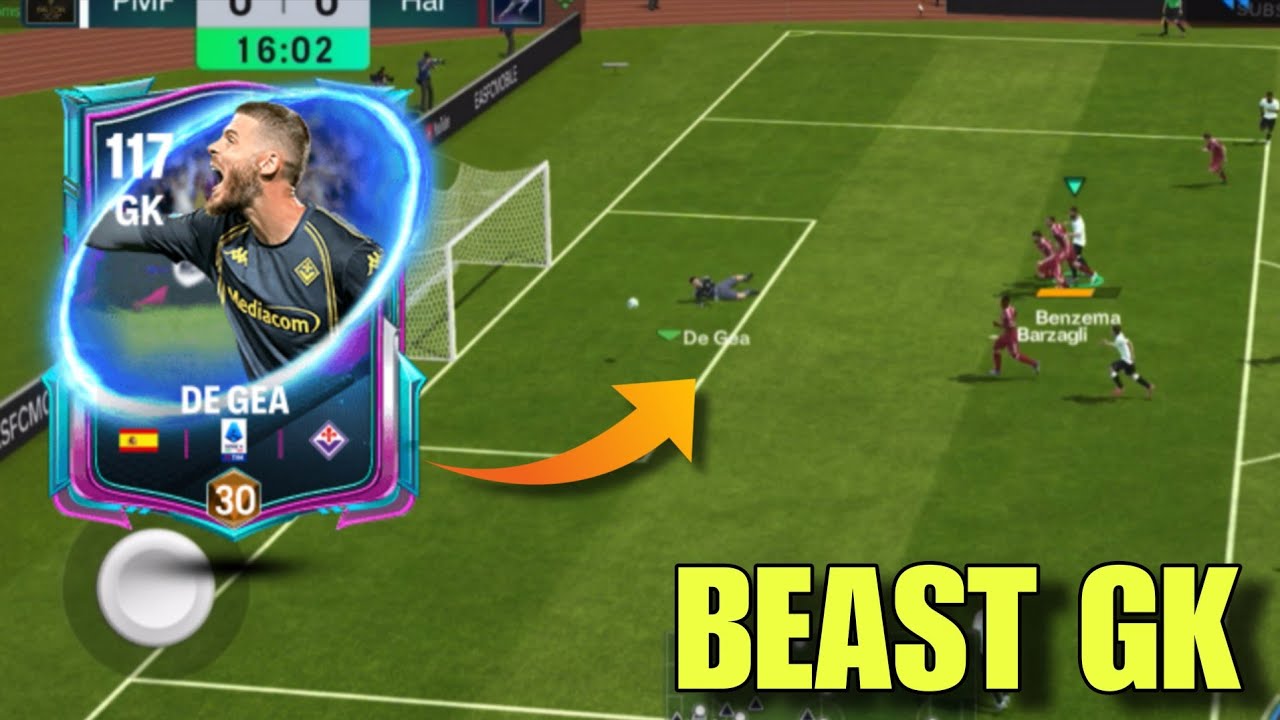 112 DE GEA DIVING REFLEXES POSITION & GAMEPLAY TEST🔥 | DE GEA FC MOBILE ...