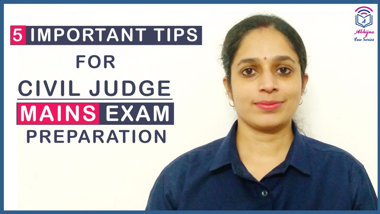 Civil Judge Mains Exam Preparation l 5 Important Tips l - YouTube