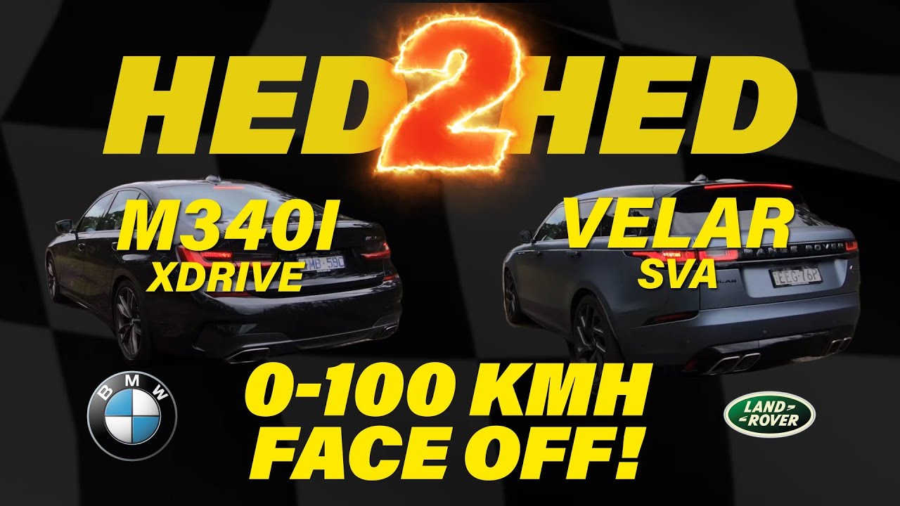 BMW M340i xDrive Vs Range Rover Velar SVA Under 5s 0 100 Kmh FACE OFF ...
