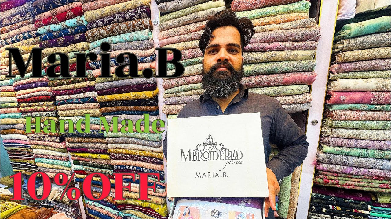 New Beautiful Maria.B Hand Made Suits/10%Off/Khawaja Ali Cloth(Arsheen ...