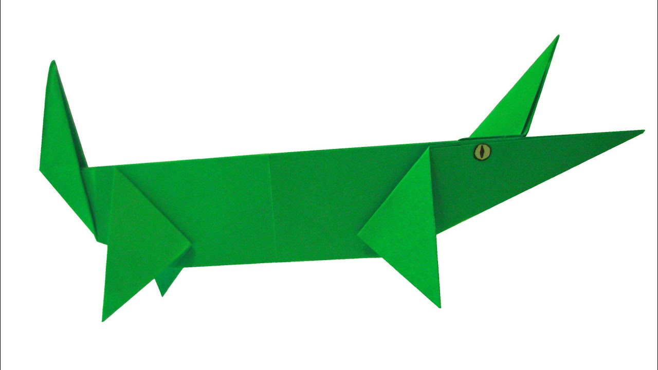 Origami de cocodrilo - YouTube