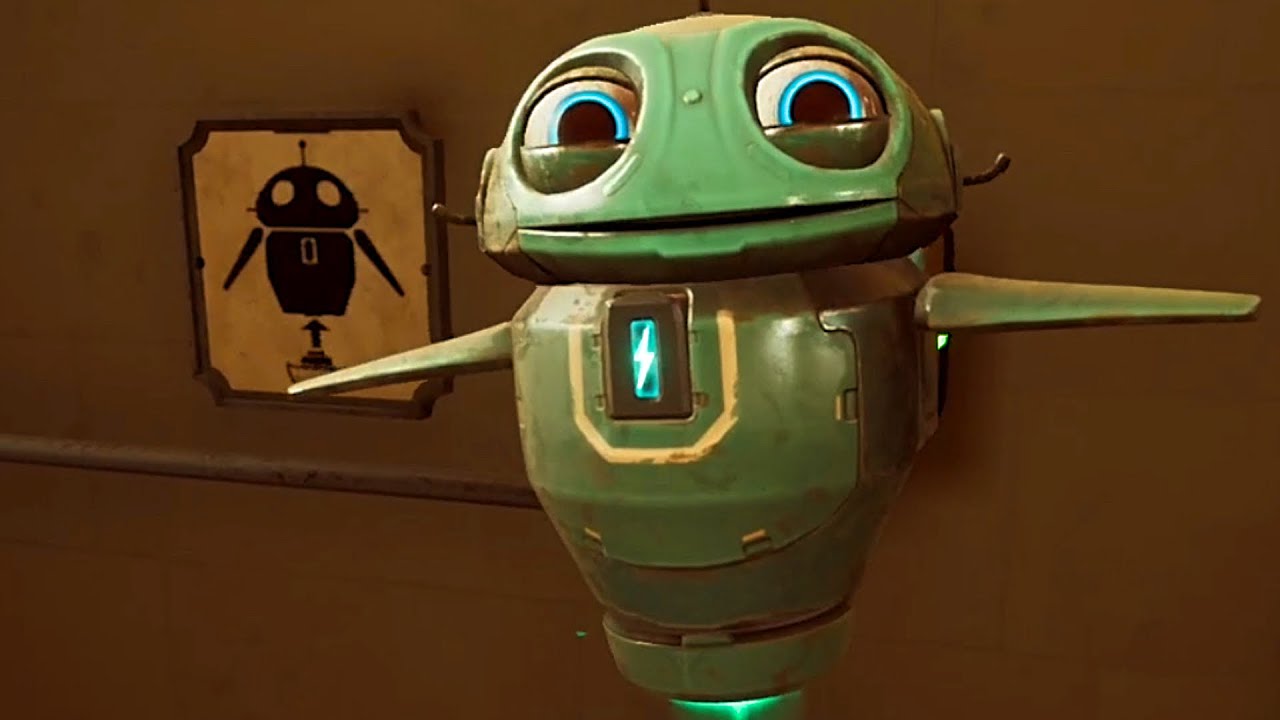 SAVING ROBOT NEWT IN THE GAME The Baby In Yellow - YouTube