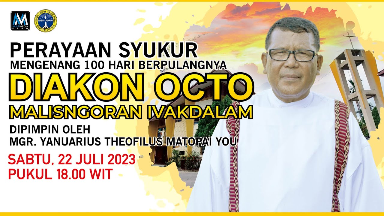 Perayaan Syukur Mengenang 100 Hari Berpulangnya Diakon Octo Malisngoran ...