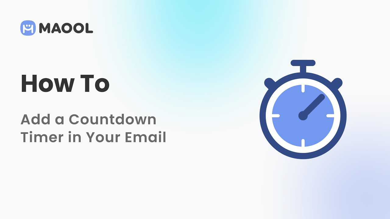 How To Add A Countdown Timer To An Email In Maool Editor YouTube How To Add A Countdown Timer To An Email In Maool Editor YouTube