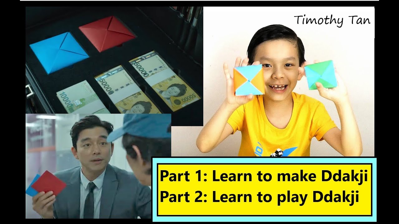 How to make and How to play Ddakji by Timothy Tan 4K - YouTube