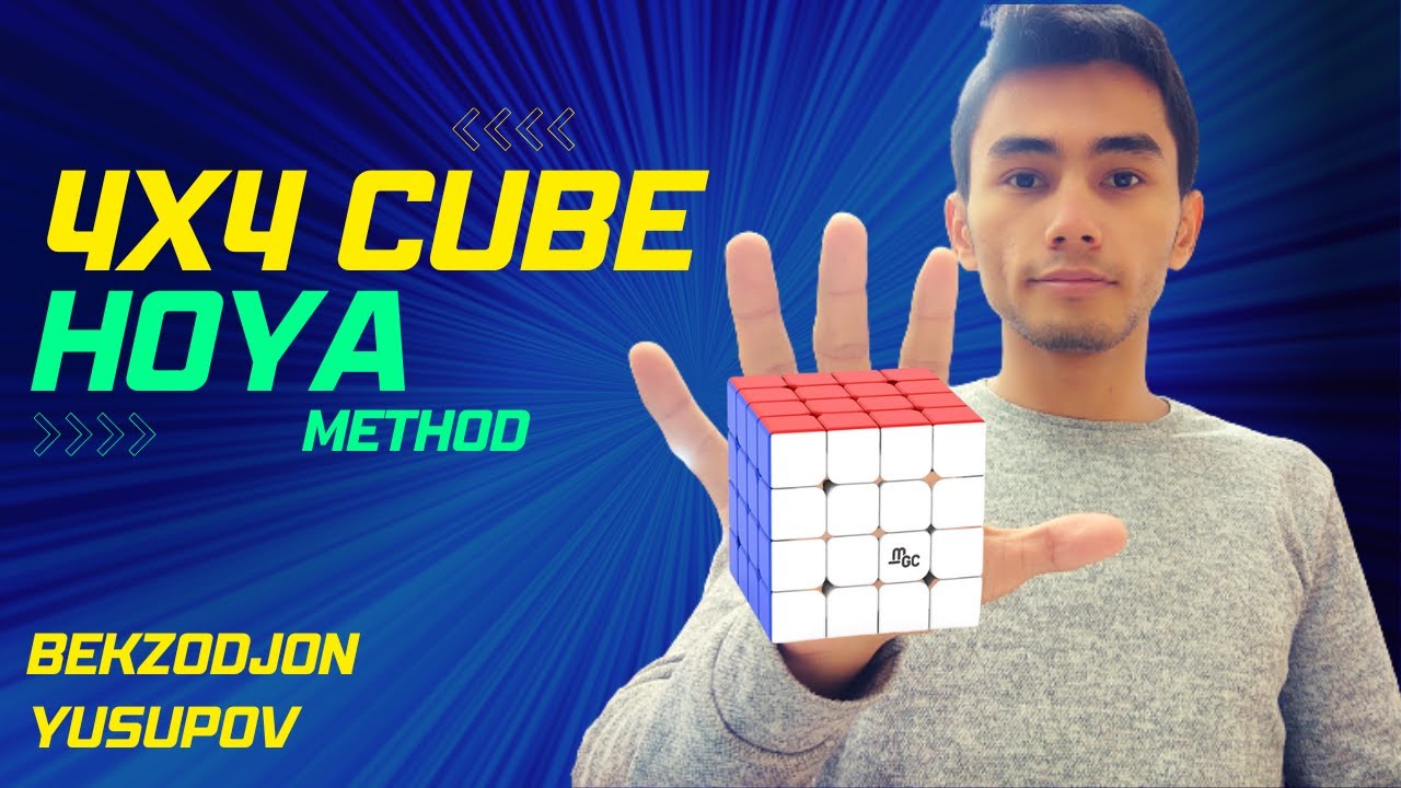 4x4 kubik Rubik uchun HOYA professional metodi. Kubik Rubik darslari ...
