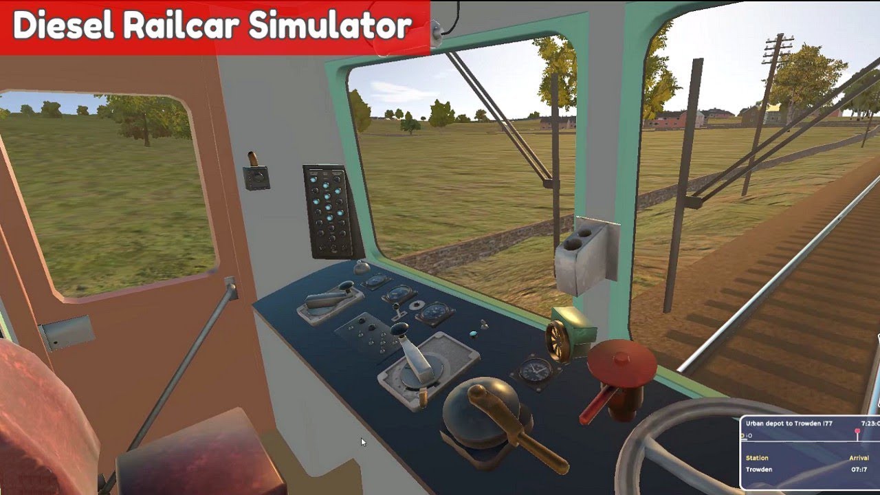 Diesel Railcar Simulator * GAMEPLAY - YouTube