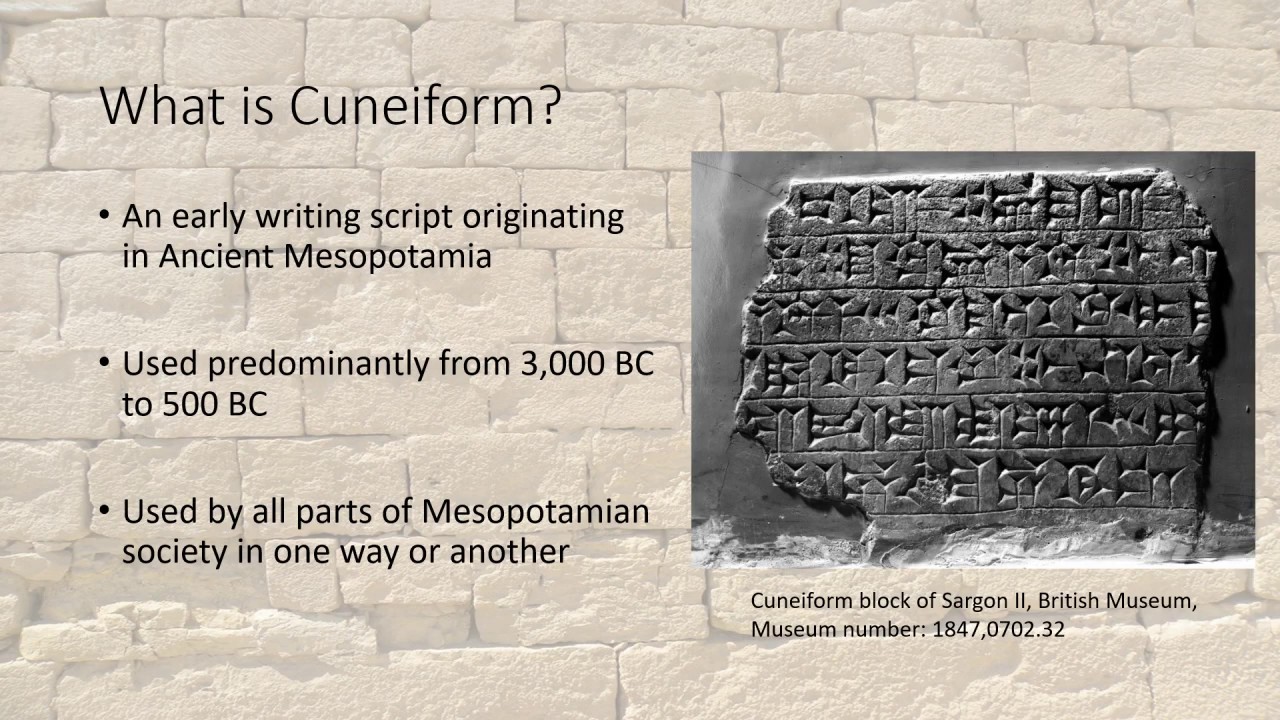 Beginners Introduction into Cuneiform Part 1: Introduction - YouTube