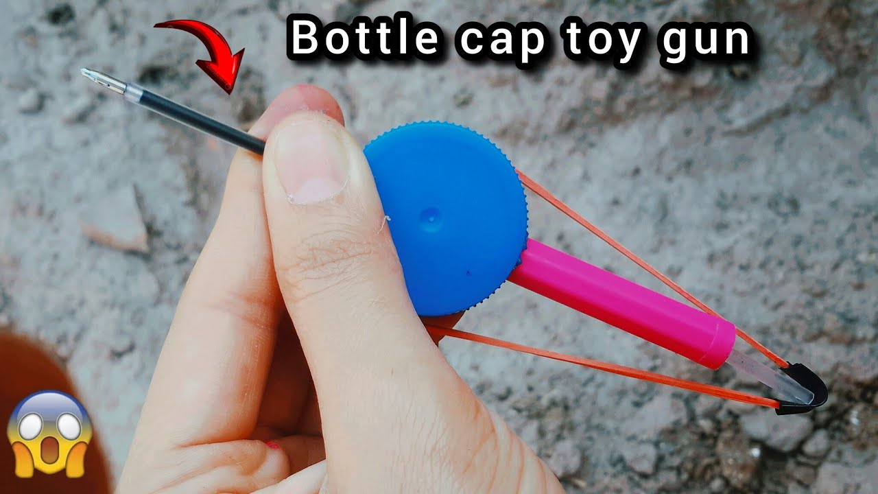 How to make a Bottle Cap toy gun easy || How to make a toy gun || Top ...