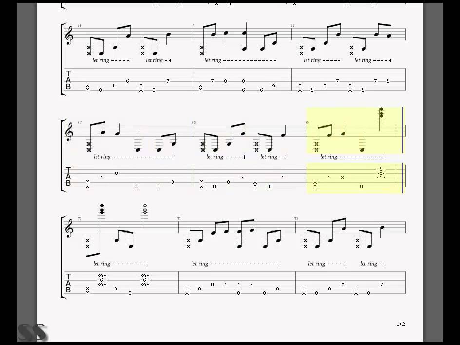 TAB Guitar Pro Sungha Jung - Fly Like The Wind - YouTube