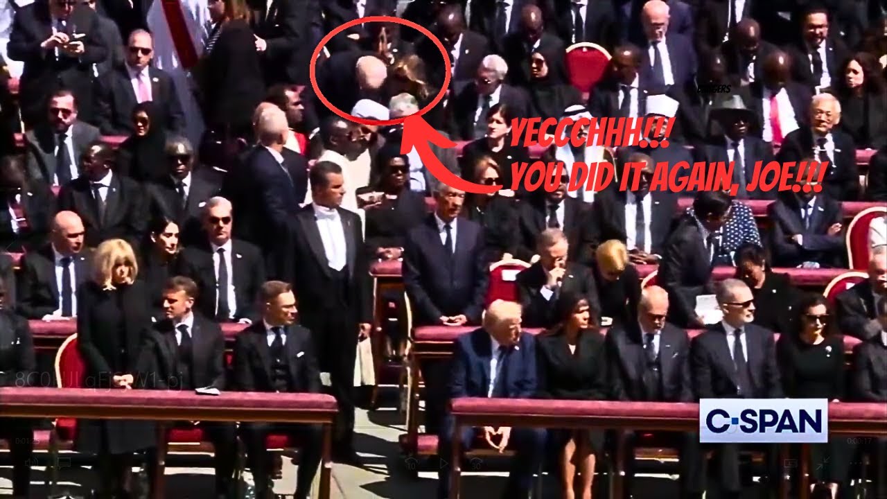 Did Joe Biden Suffer Pants "Accident" at Pope's Funeral? - YouTube