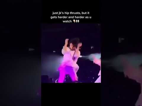 Jungkook hip thrusting but it gets harder as you watch 👀 #jungkook #hipthrust #btsarmy #bts