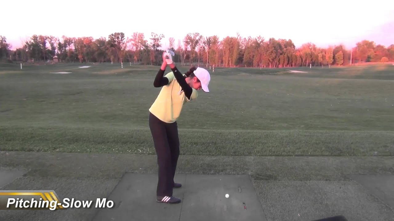 Pitching Side View - Slow Motion - Golf Swing - YouTube