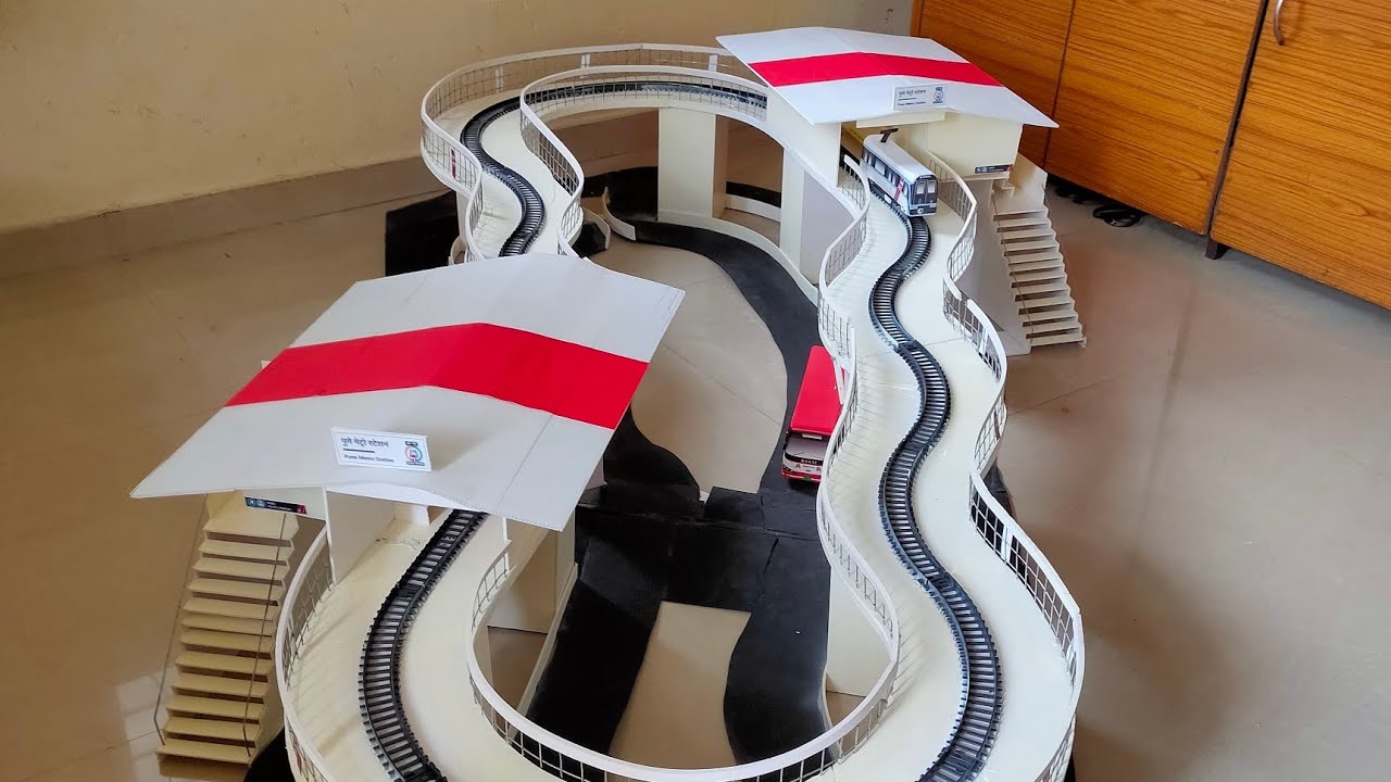 Live Working Model of Pune Metro 🚇 | Ganapati Decoration 2024 ...