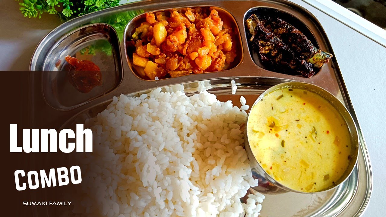 Moru Curry/ Potato Mezhukkupuratti/ fish fry/ ഉച്ചയൂണ് വിഭവങ്ങൾ /Sumaki ...