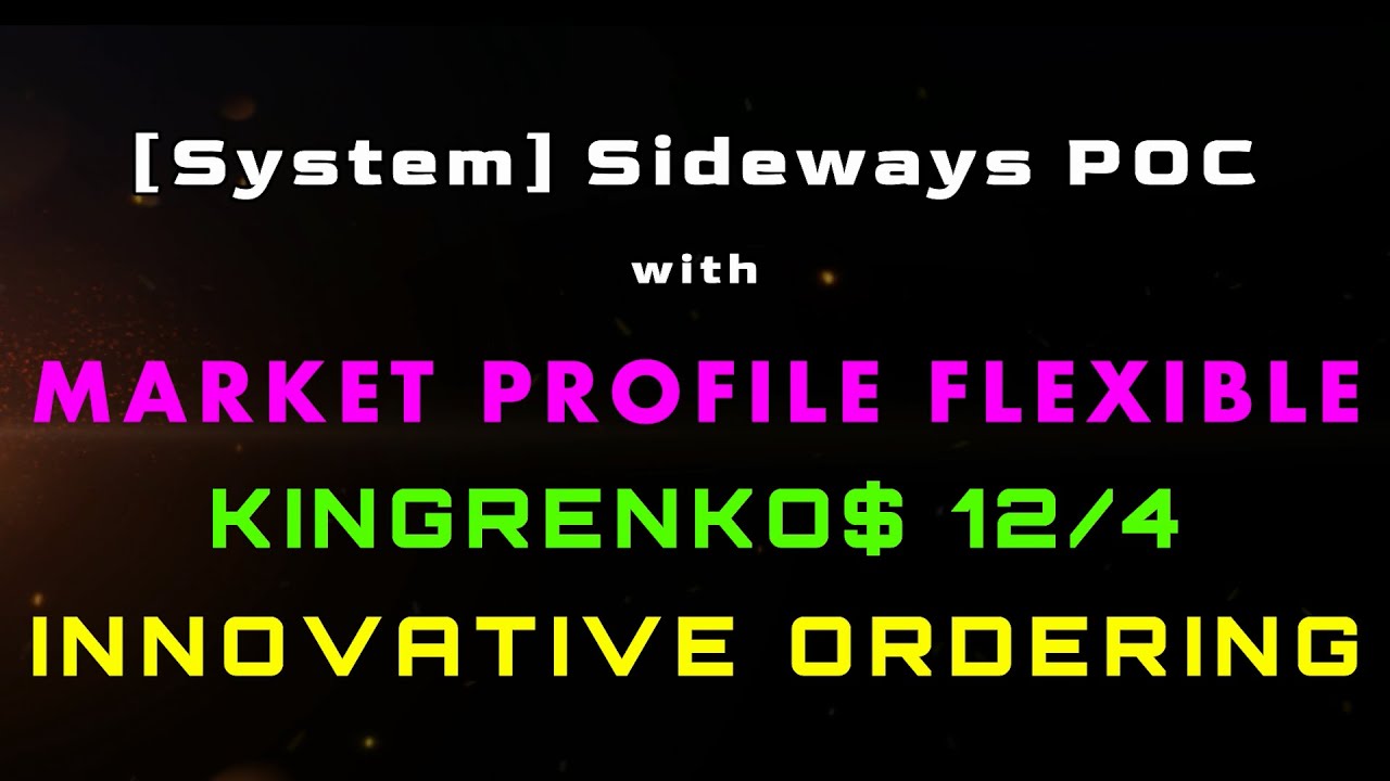 [System] Sideways POC with Market Profile Flexible & KingRenko$ & Innovative Ordering - YouTube