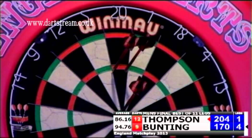Stephen Bunting v Garry Thompson 2013 Matchplay final - YouTube