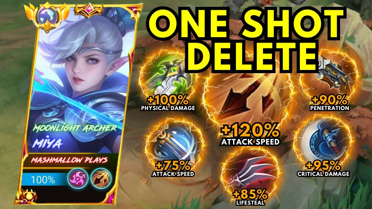 TOP 1 GLOBAL MIYA ONE SHOT DELETE BUILD IS HERE (MUST TRY) │ BUILD TOP ...