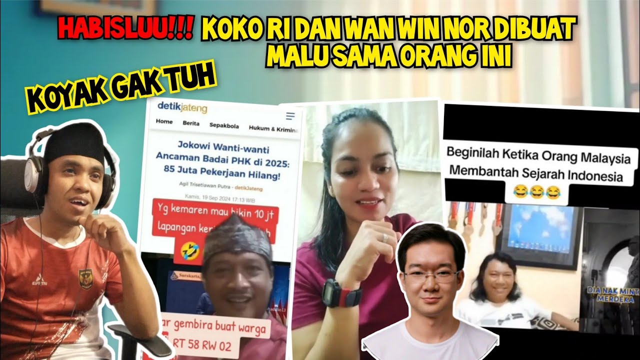 Koko ri dan wan win nor di bungkam orang ini karena nyinggung malaysia - YouTube