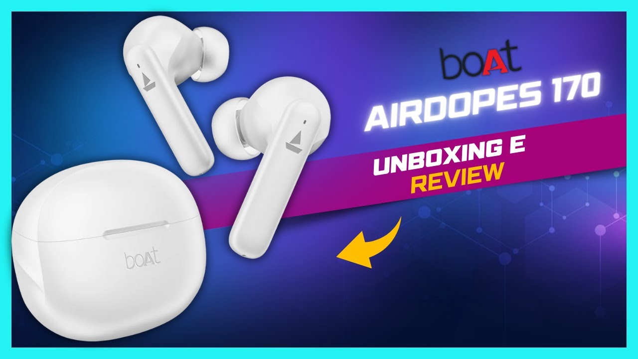 boAt AirDopes 170 Unboxing e Review: Fones de Ouvido Bluetooth de Alta ...